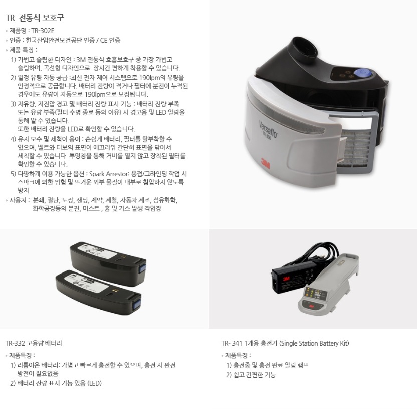 [3M] 전동식마스크 TR-315