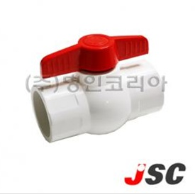 [MK] PVC볼밸브(나사)백색 25A(120)