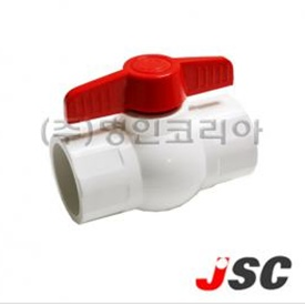 [MK] PVC볼밸브(소켓)백색 15A ~ 150A