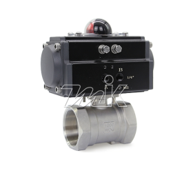 [MK] 스텐프리미어 공압볼밸브 1PC SUS-316 더블 40A