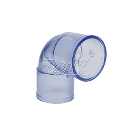 [MK] 투명 PVC 90도엘보 25A