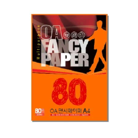 [두성종이] OA팬시페이퍼 P50 (주황색/A4, 80g, 25매)