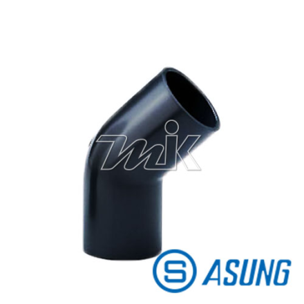 [아성] 45도엘보(크린PVC) 25A