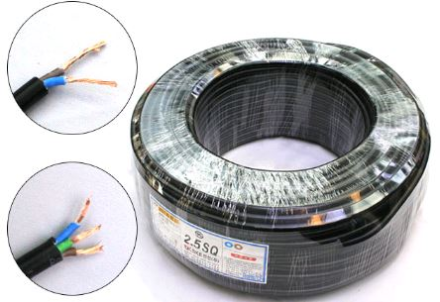 [나비엠알오] VCTF 전선 (검정/3C/4SQ/100M, 1개)