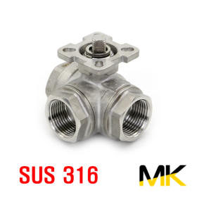 [MK] 스텐프리미어 볼밸브 3WAY(자동용-L) 25A