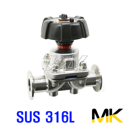 [MK] 쎄니타리 다이아후렘밸브(SUS316)/수동 1S ~ 2S