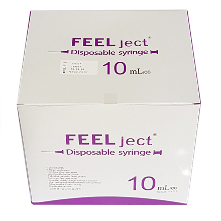 [필텍] 일회용 주사기 10cc (23G, 1인치, 100개)