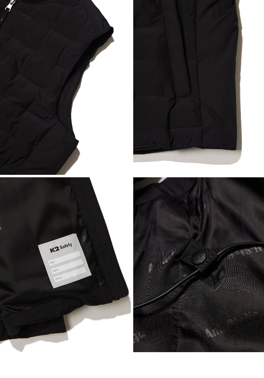 [K2세이프티] 발열조끼 슬림히트 (그레이/100, 온열자켓/21VE-F102)